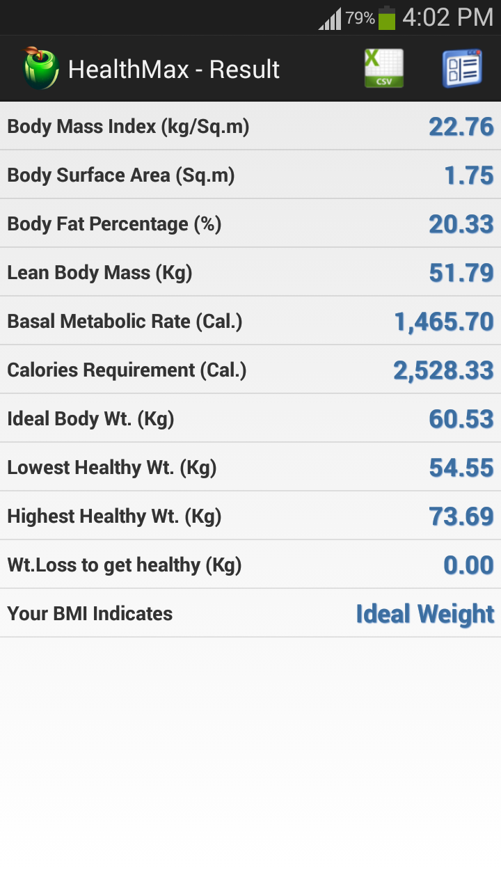 HealthMax - Health Calculator - App on Amazon Appstore
