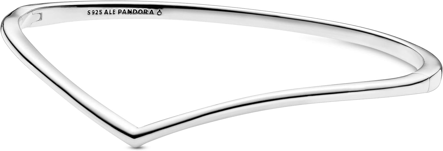 Amazon.com: PANDORA Wishbone silver bangle: Clothing, Shoes & Jewelry