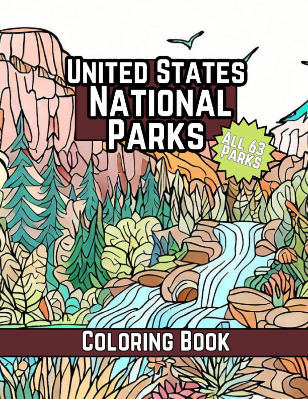 Amazon.com: United States National Parks Coloring Book (National Parks ...