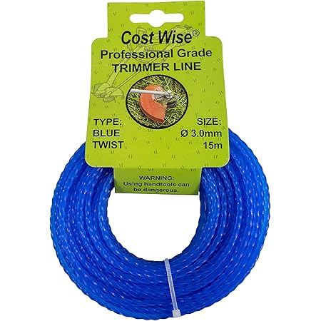 Strong TWIST strimmer/brush cutter line 15m length,less noise, (3mm ...
