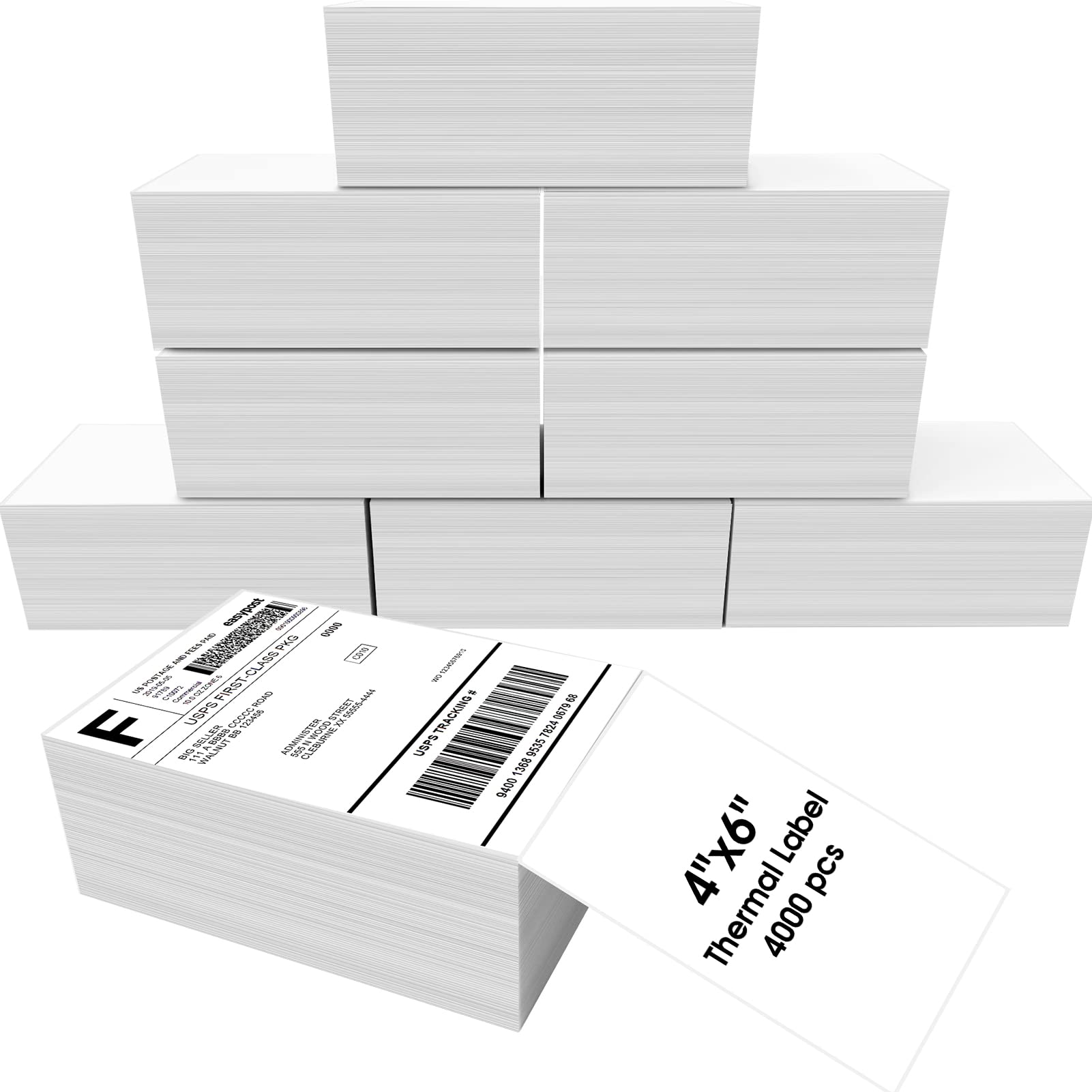 Snapklik.com : MaxGear 4" X 6" Direct Thermal Labels, 4000 Labels 8 ...