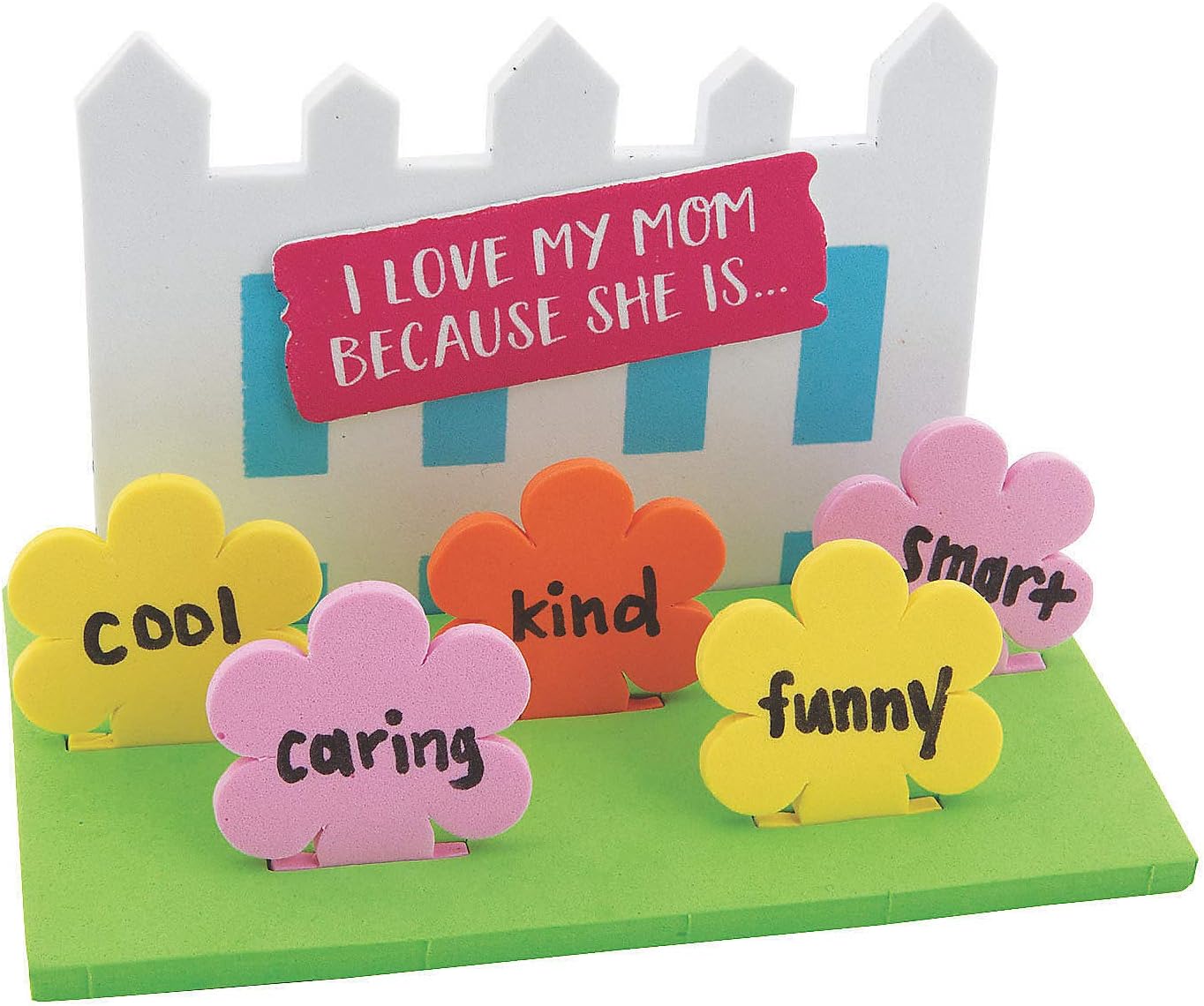 Amazon.com: Fun Express I Love My Mom Because Craft Kit (Makes 12 ...