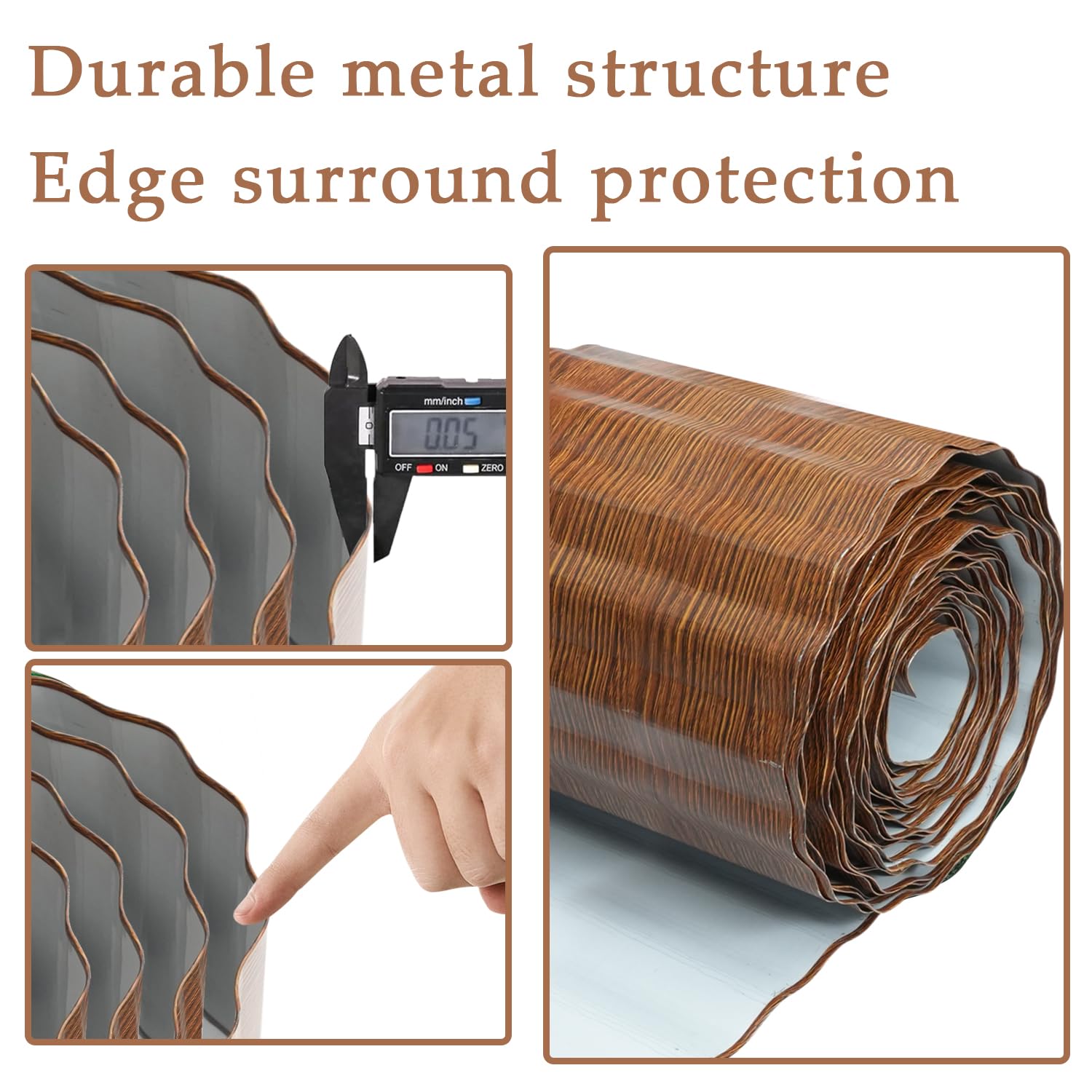 Snapklik.com : Corrugated Metal Garden Edge, Landscape Edging Border ...