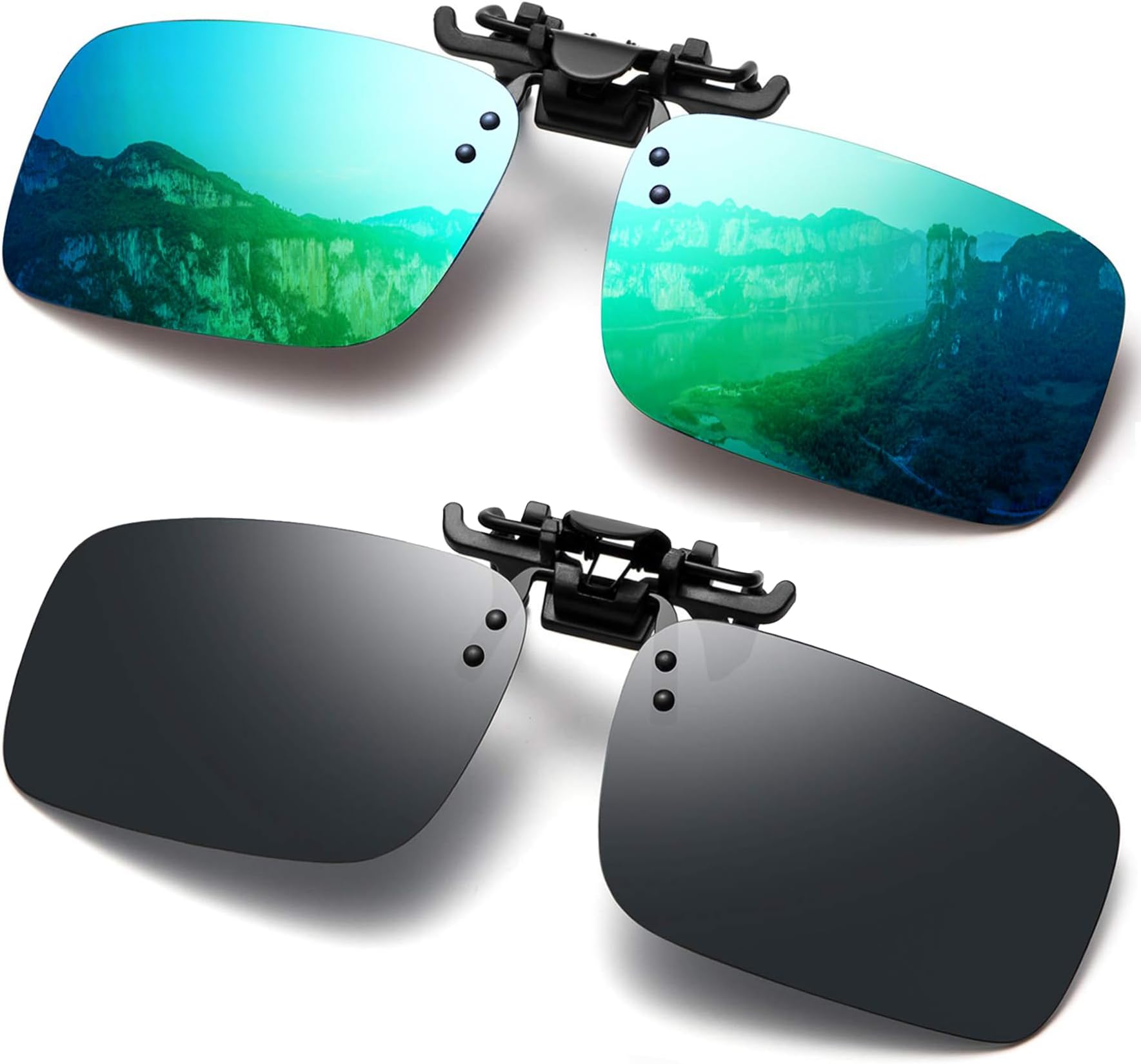 BESPORTBLE Clip- on Sunglasses: Prescription Glasses UV Protection Lens ...