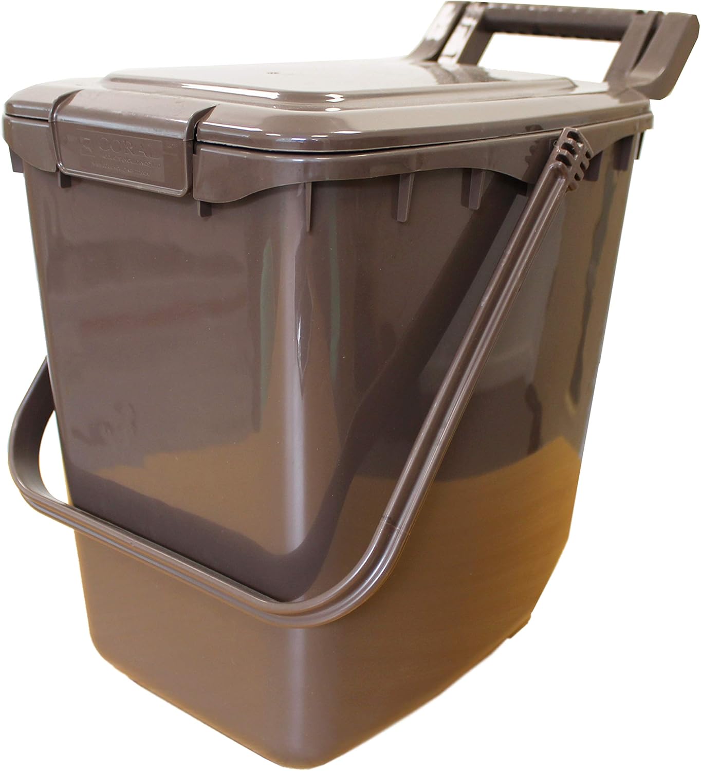 Large Compost Caddy - Brown - for Food Waste Recycling (23 Litre) - 23L ...