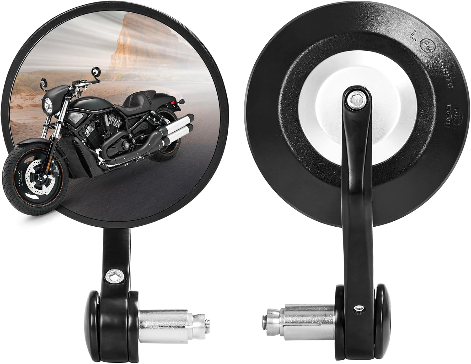 Amazon.com: Bar End Mirrors for Motorcycles,Rearview Handlebar Mirrors ...