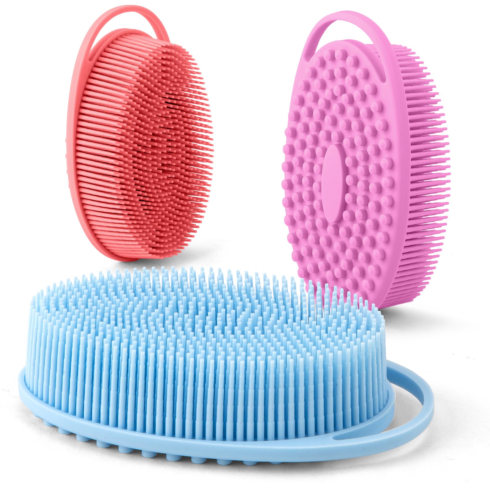 Amazon.com : Silicone Body Scrubber,Loofah Exfoliating Body Scrubber ...