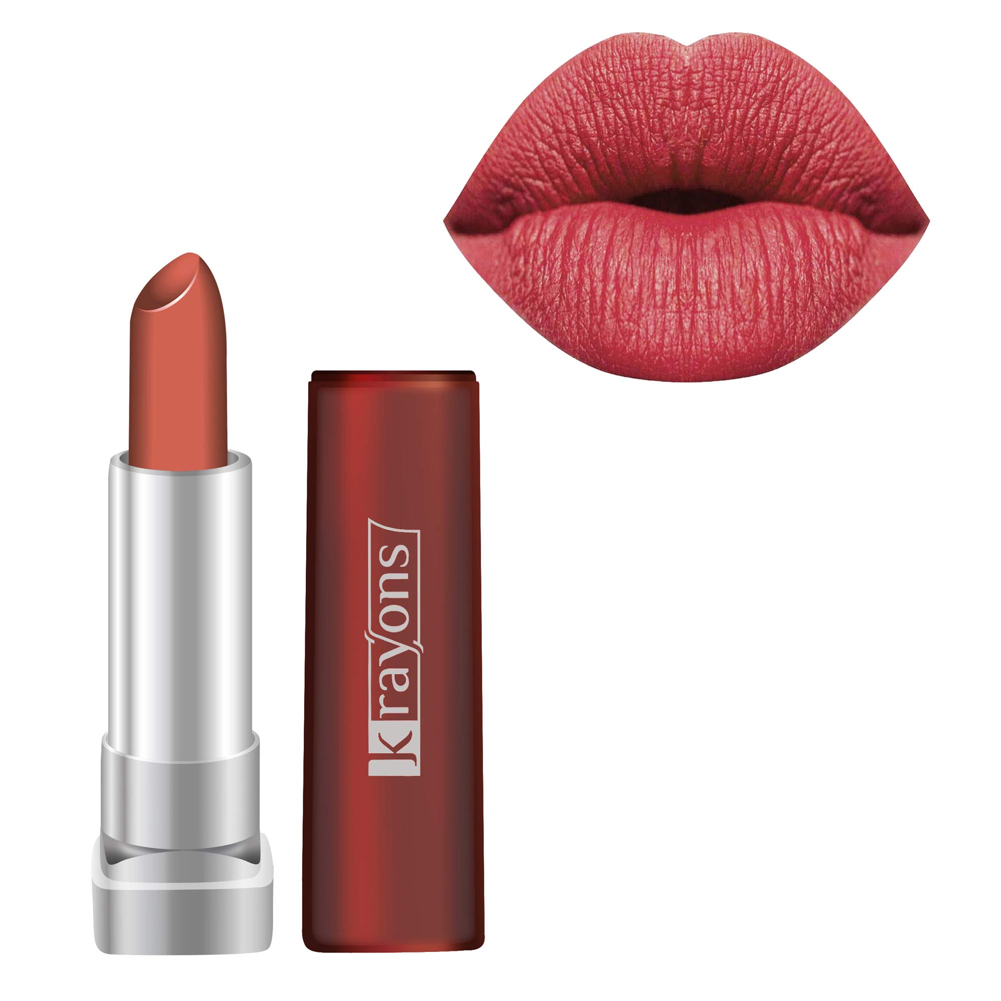 Buy Krayons Sheer Matte Lipstick Hot & Bold Soft Creamy Lipstick ...