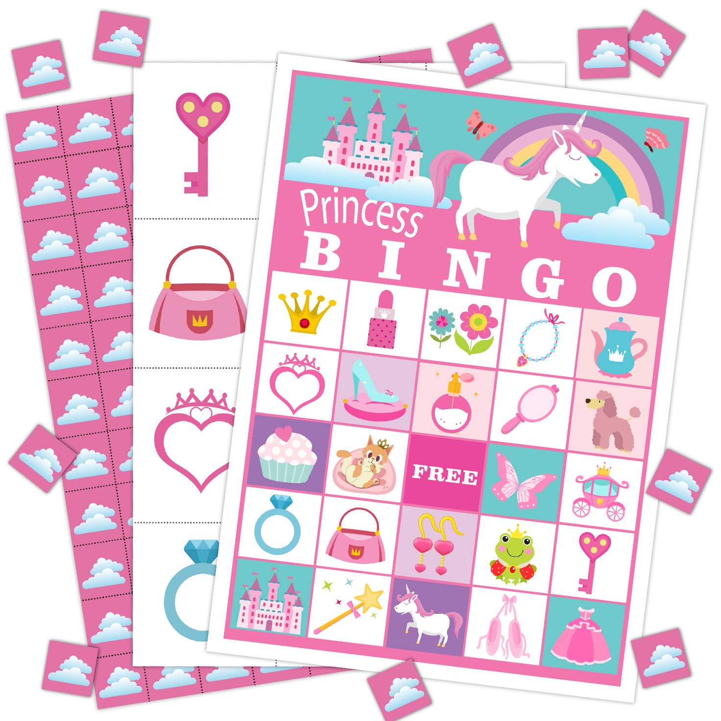 Unicorn Bingo Free Printable Print Ready Colorful Unicorn Bingo Card