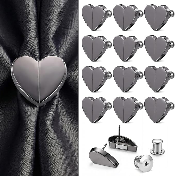 Amazon.com: AceOrbit 8 Pair Magnetic Curtain Closure Detachable, Heart ...