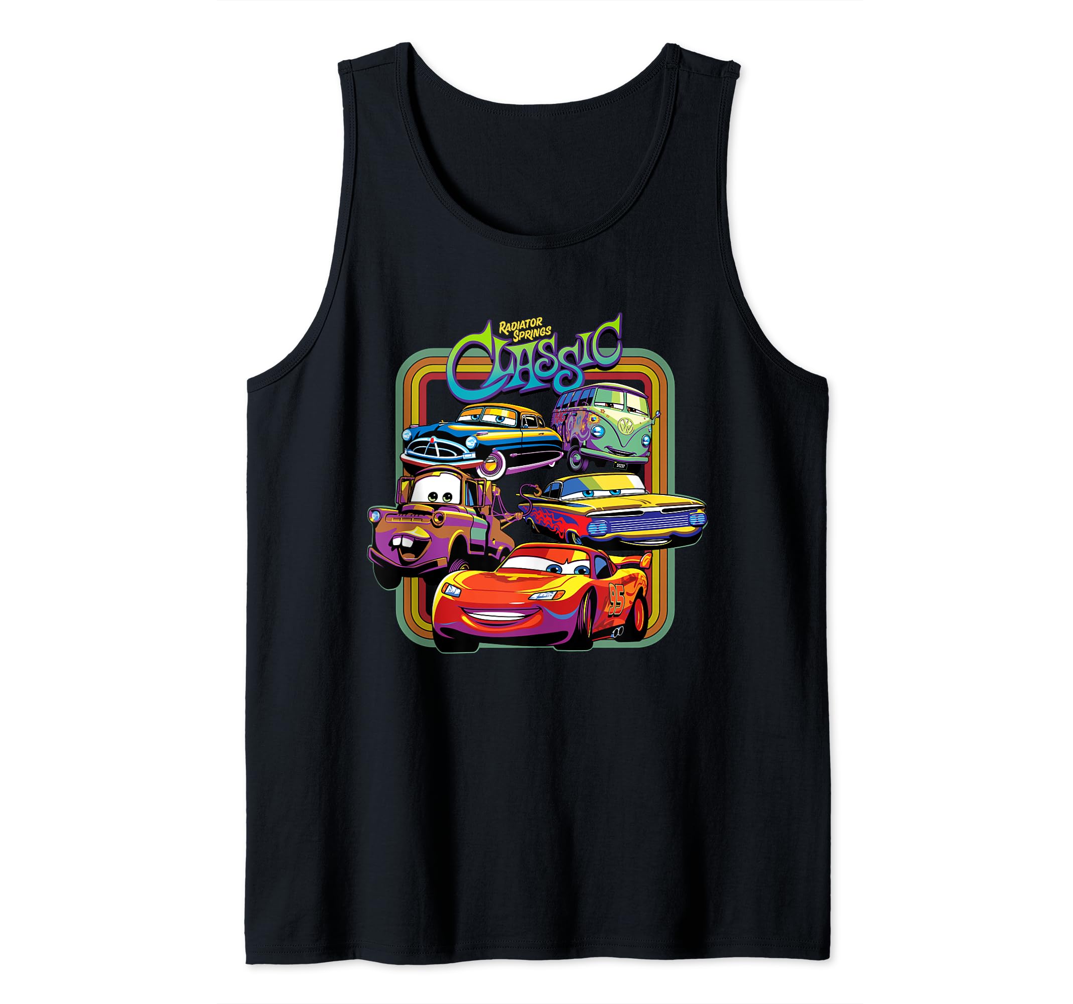Amazon.com: Disney PIXAR Cars Radiator Springs Classic Tank Top ...