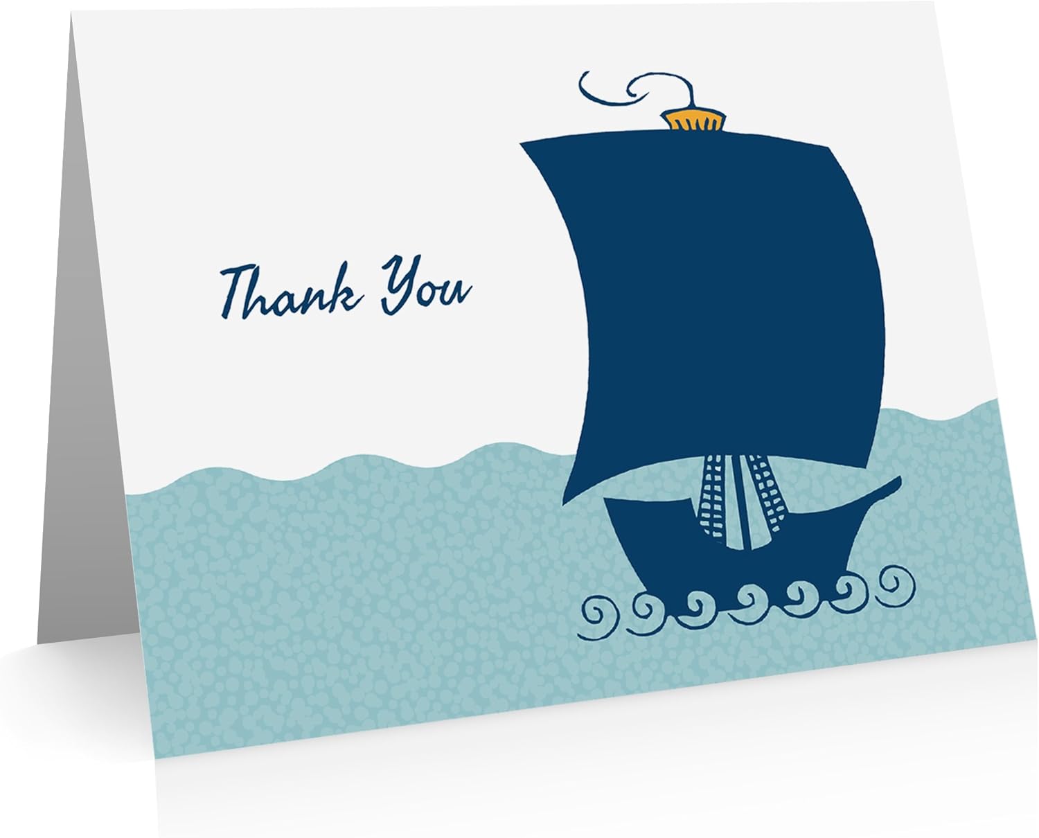 Amazon.com: Little Notes by Comptime Ship Thank You Cards (24 Foldover ...