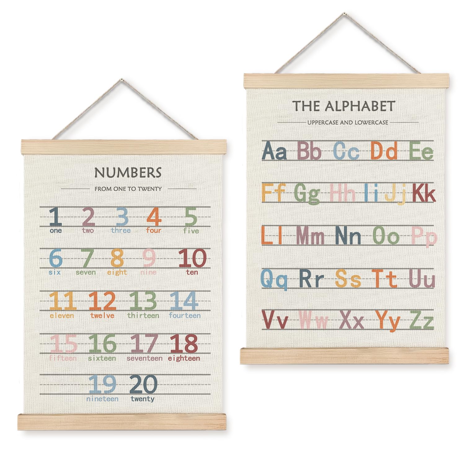 Amazon.com: LUVADIAN Boho Classroom Decor - Alphabet Numbers ...