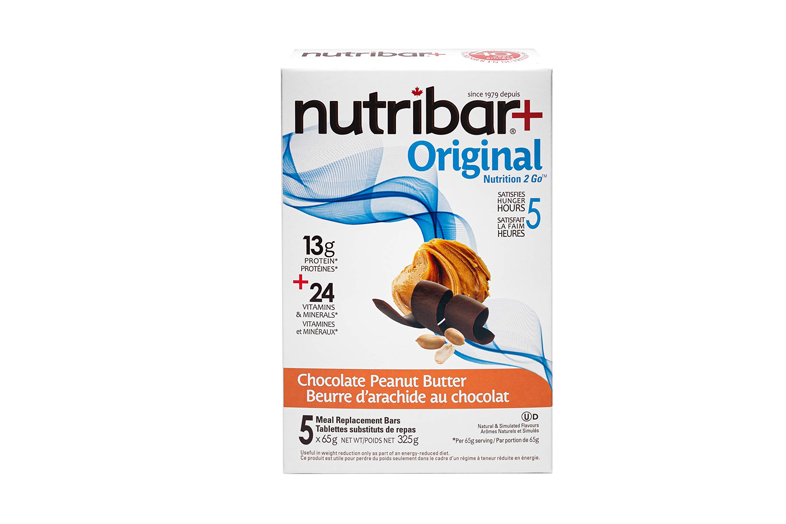 Nutribar+ Chocolate Peanut Butter Flavoured Bars, High protein, Meal ...