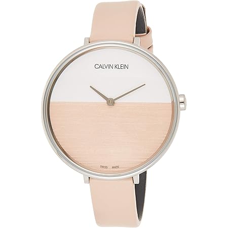 Calvin Klein Women's Analogue Quartz Watch with Leather Bracelet ...