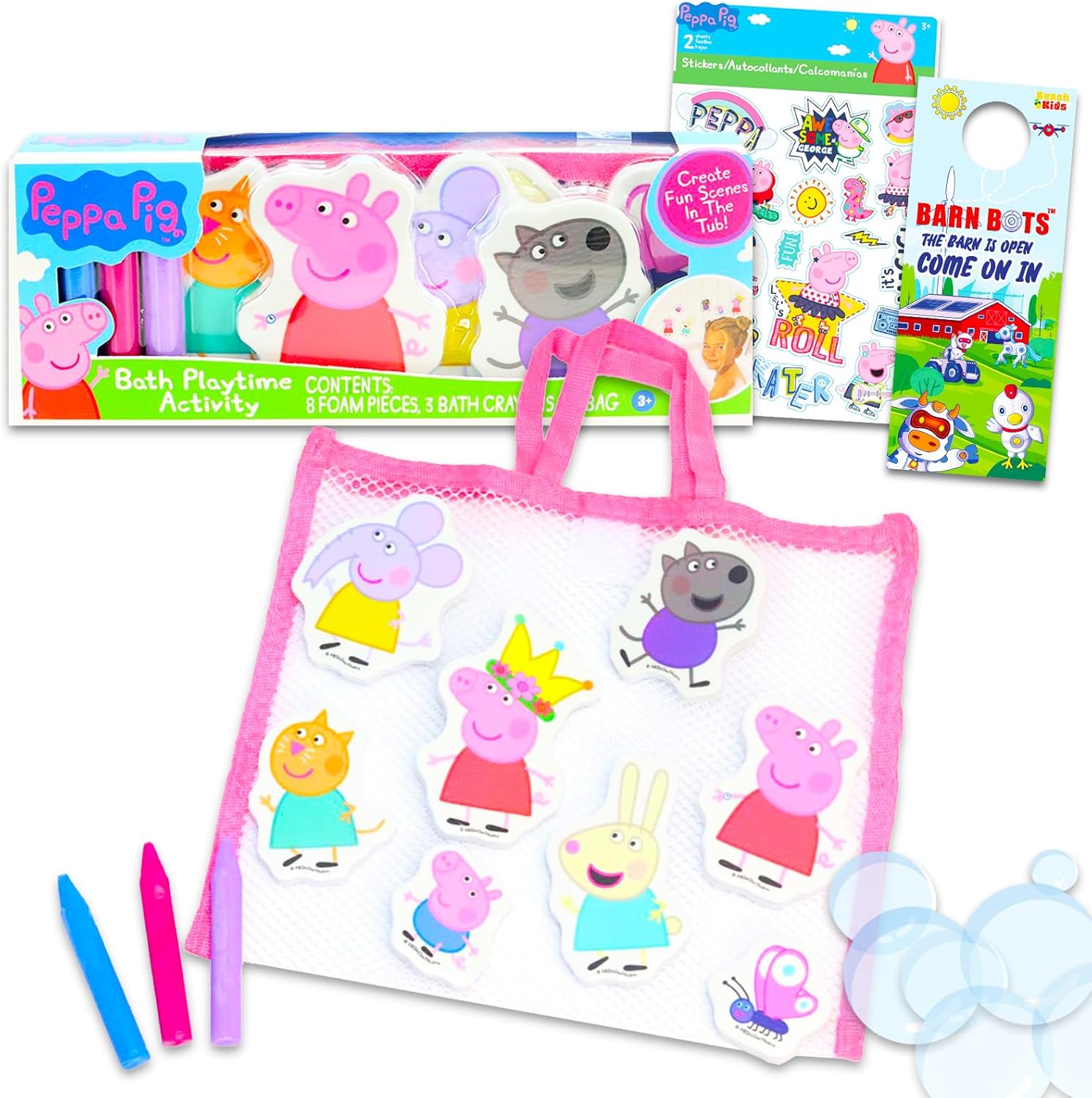 Amazon.com: Peppa Pig Bathtub Toys - Bath Playtime Bundle Includes Bath ...