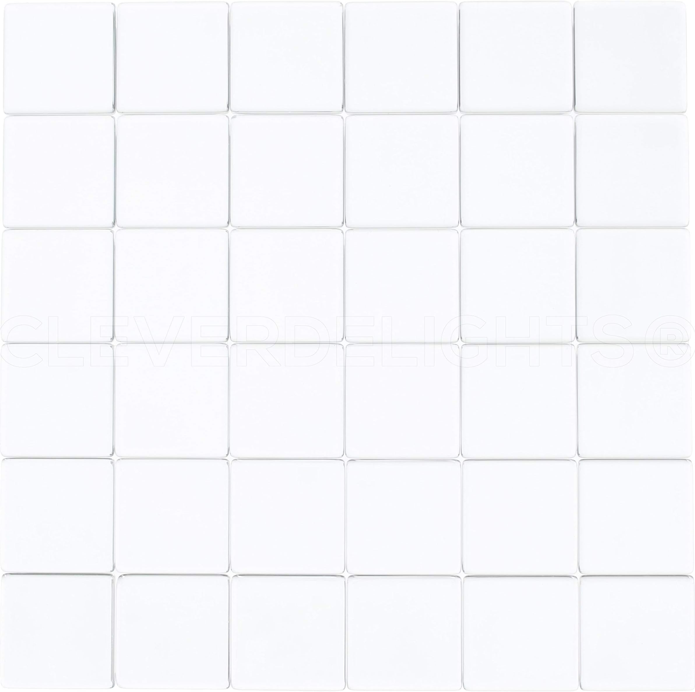 CleverDelights 7/8" Square Glass Tiles - 50 Pack - Amazon.com