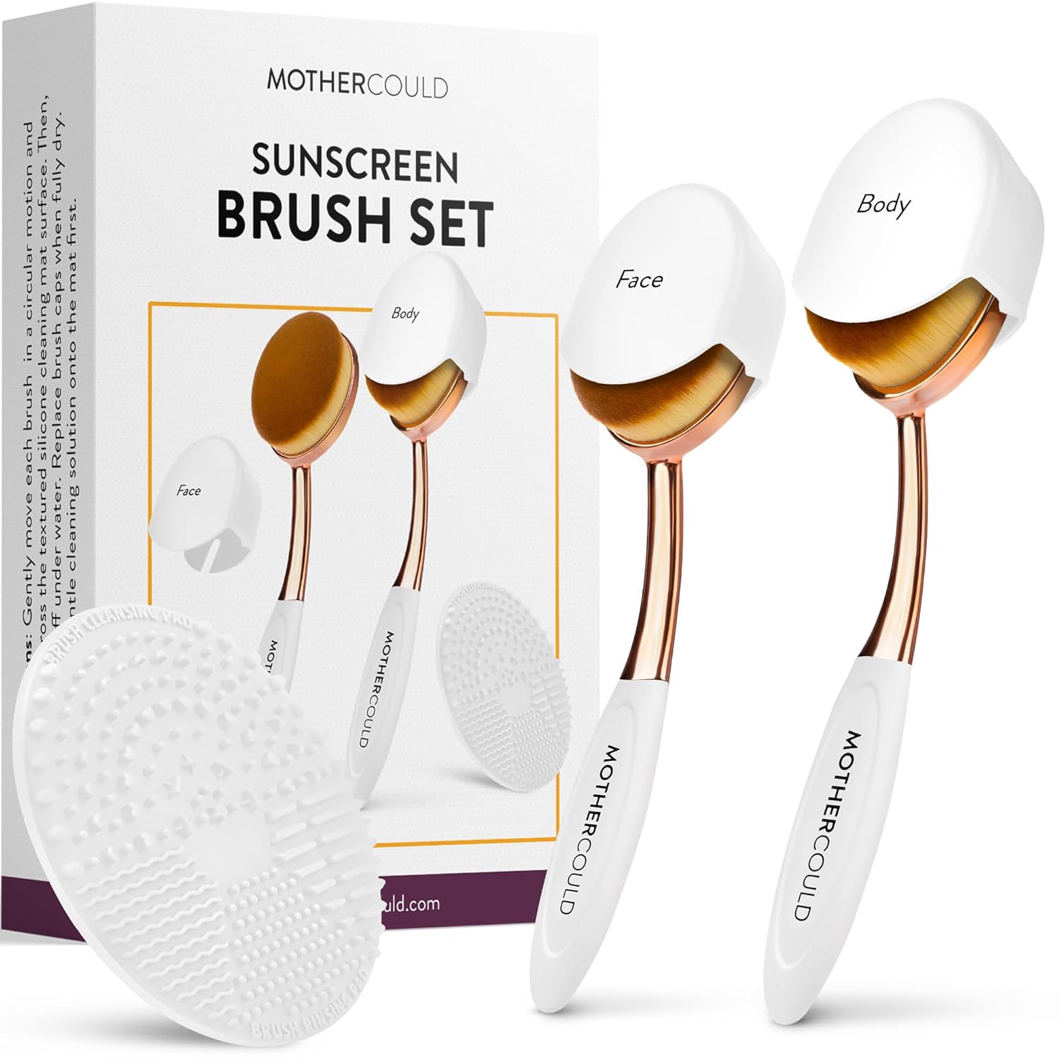Amazon.com: Mothercould Sunscreen Brush Set - Lotion Applicator for ...