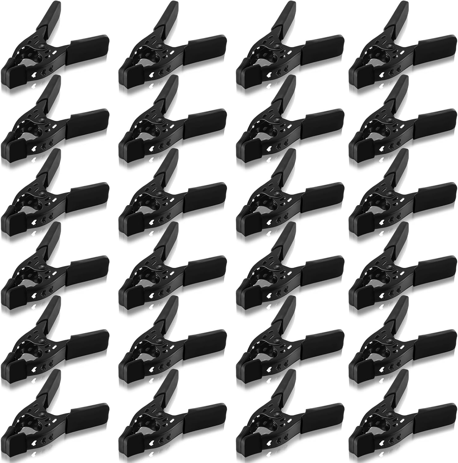 Honeydak 24 Pcs 4 Spring Clamps 1.5 Jaw Opening Metal Spring Clamps ...