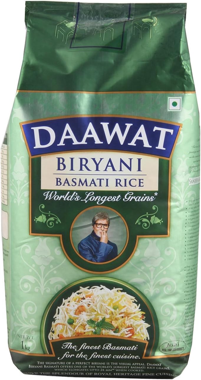 Daawat Basmati Rice - Dubar, 1kg Bag : Amazon.in: Grocery & Gourmet Foods