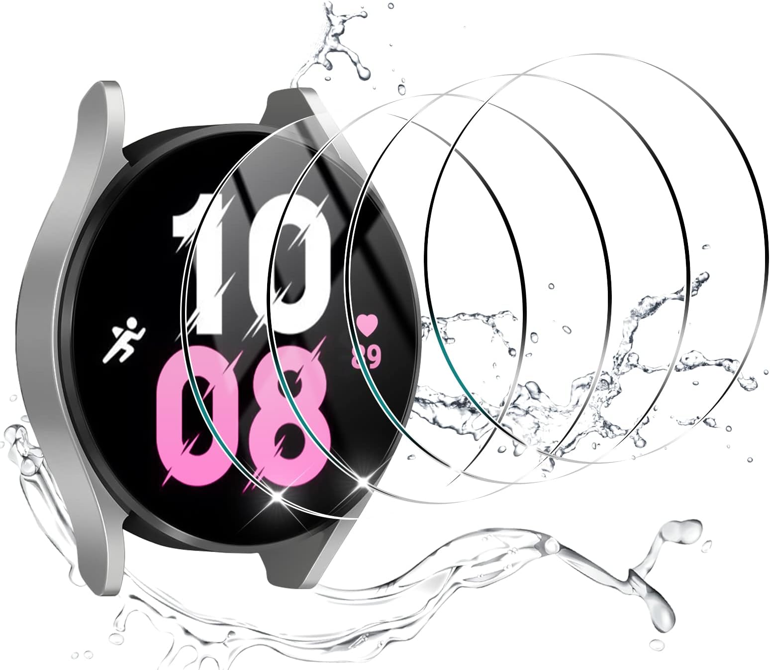 Amazon.com: KIMILAR 4 Pack Galaxy Watch 7 / Galaxy Watch 6/5/4 Screen ...