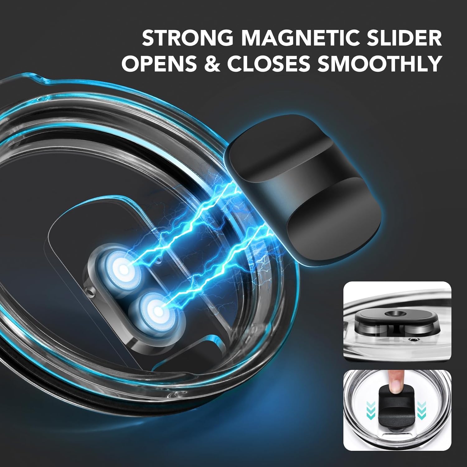 Snapklik.com : Magnetic Sliding Lid For Ember Mugs 14 Oz, 1 Pack ...