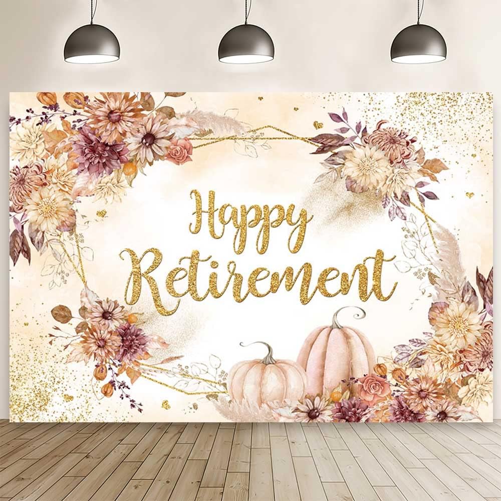 Amazon.com : AIBIIN 7x5ft Happy Retirement Backdrop for Men Women ...