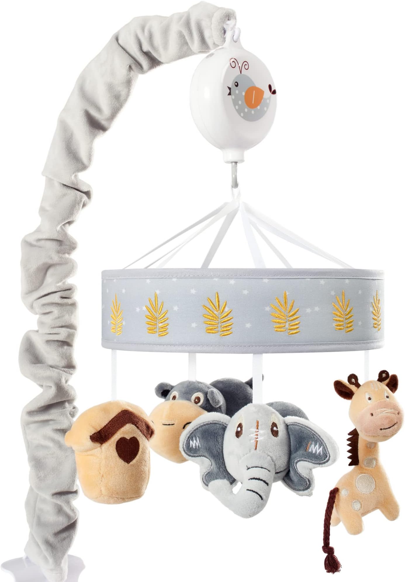 Amazon.com : Grey Elephant Crib Mobile - Baby Mobile for Crib - Musical ...