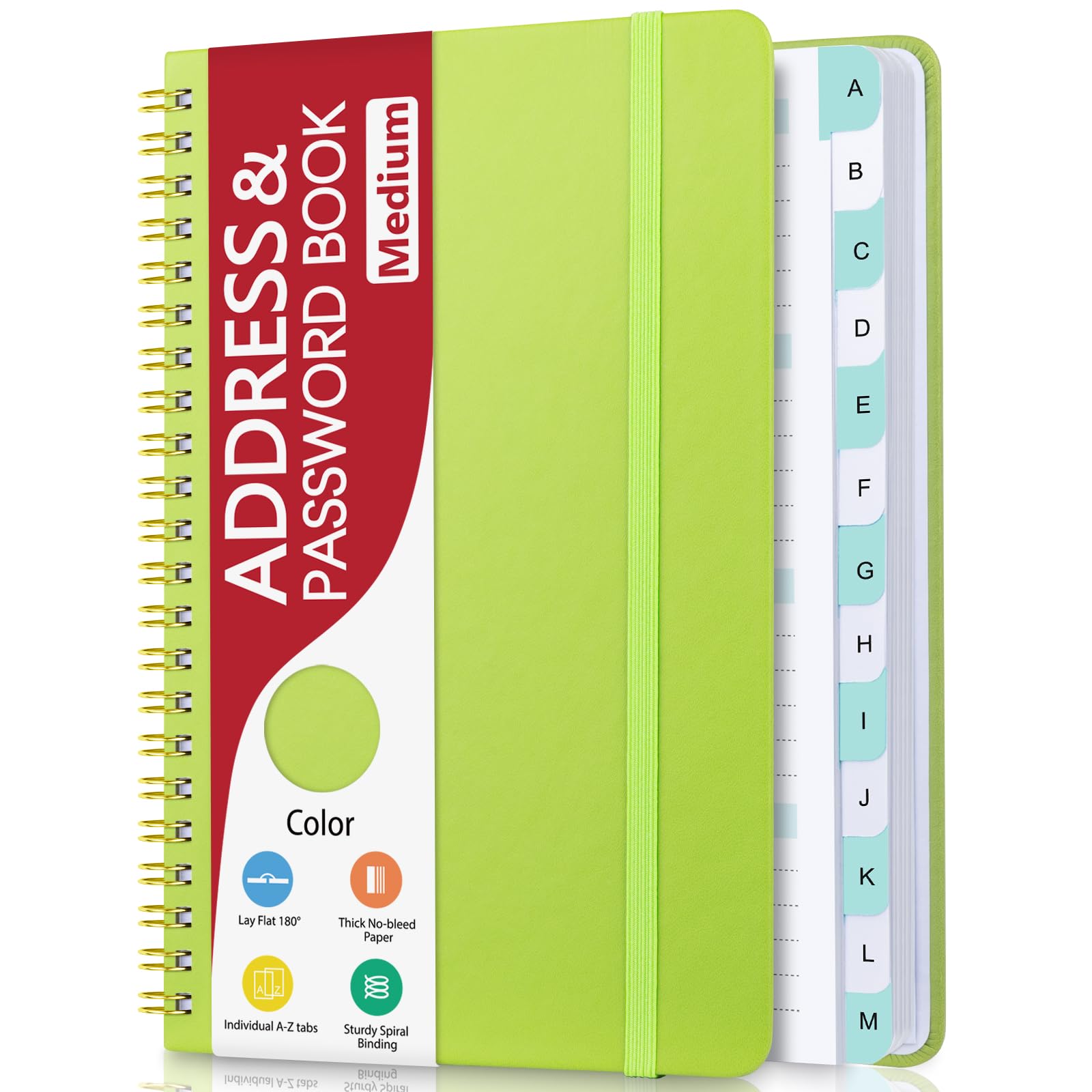 Amazon.com : Address Book with Alphabetical Tabs, Hardcover Phone Book ...