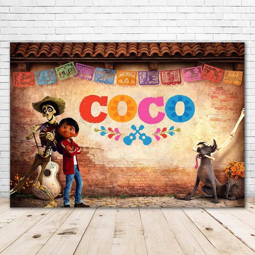 Amazon.com: YouRan Coco Backdrop Happy Birthday 5x7ft Mexico Fiesta ...
