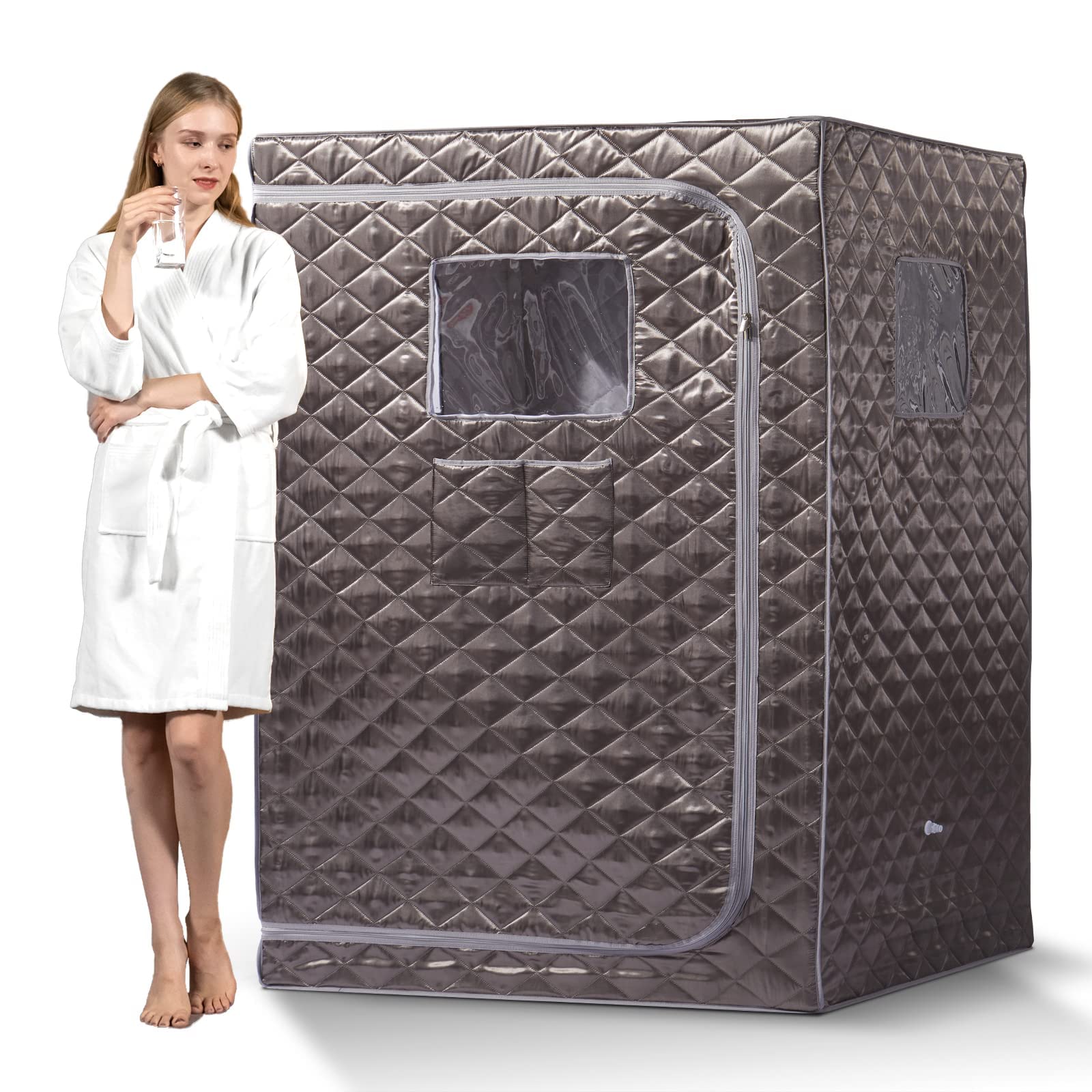 Snapklik.com : Smartmak Full Size Steam Sauna Tent, Portable Whole Body ...