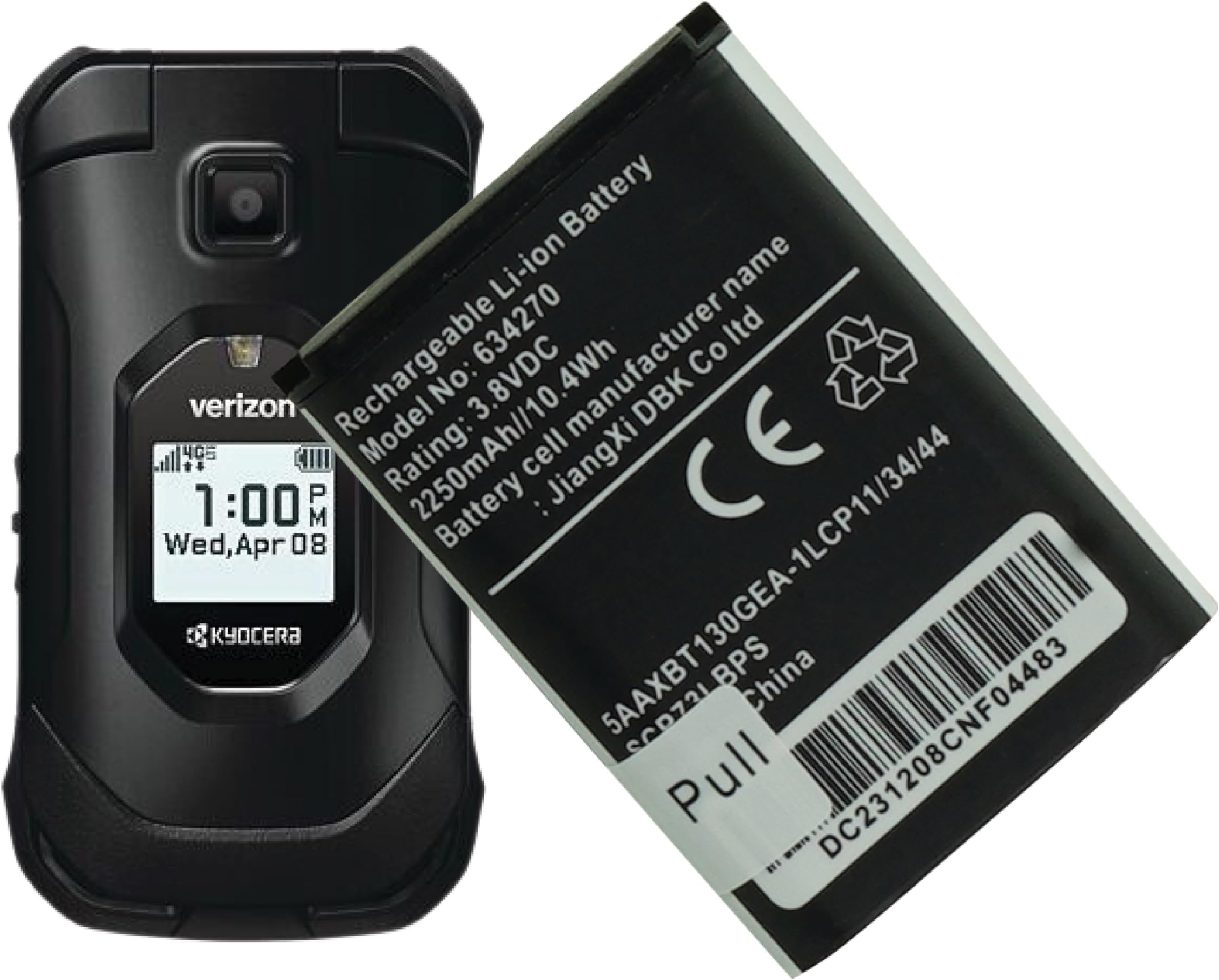 Amazon.com: SCP-73LBPS Battery,High Capacity Battery for Kyocera DuraXV ...