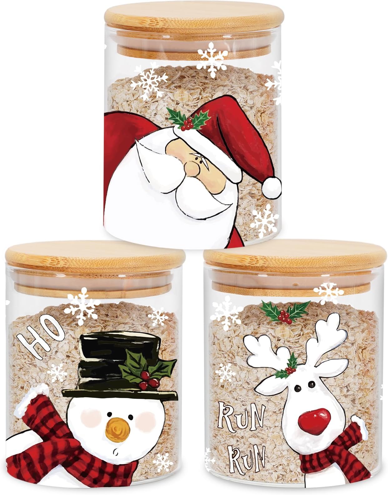 Amazon.com: Chef Craft Select Holiday Christmas Storage Jar, 5.5 inch ...