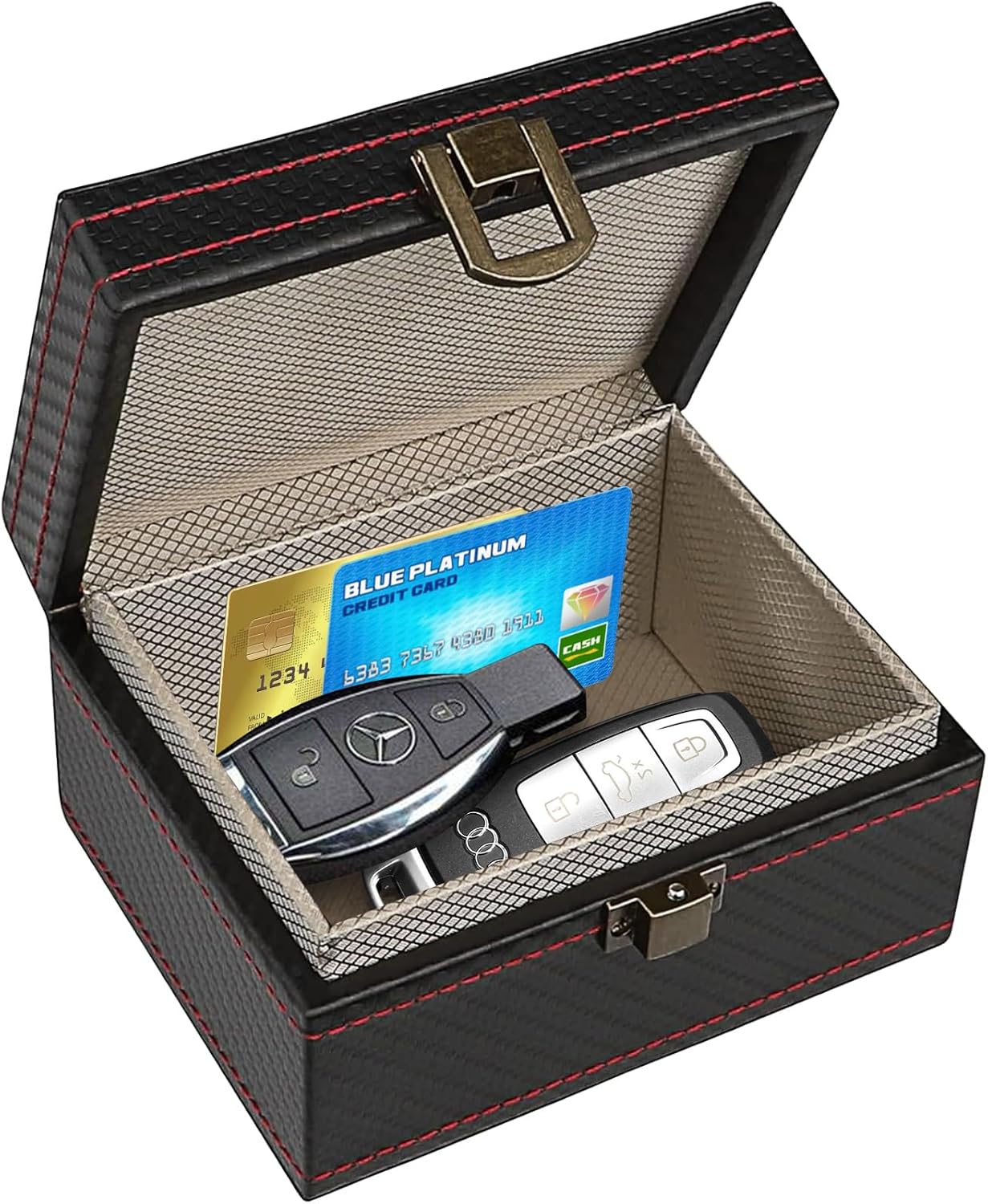 Mycketop Faraday Box, Signal Blocker for Keyless Car Keys, Key Fob ...