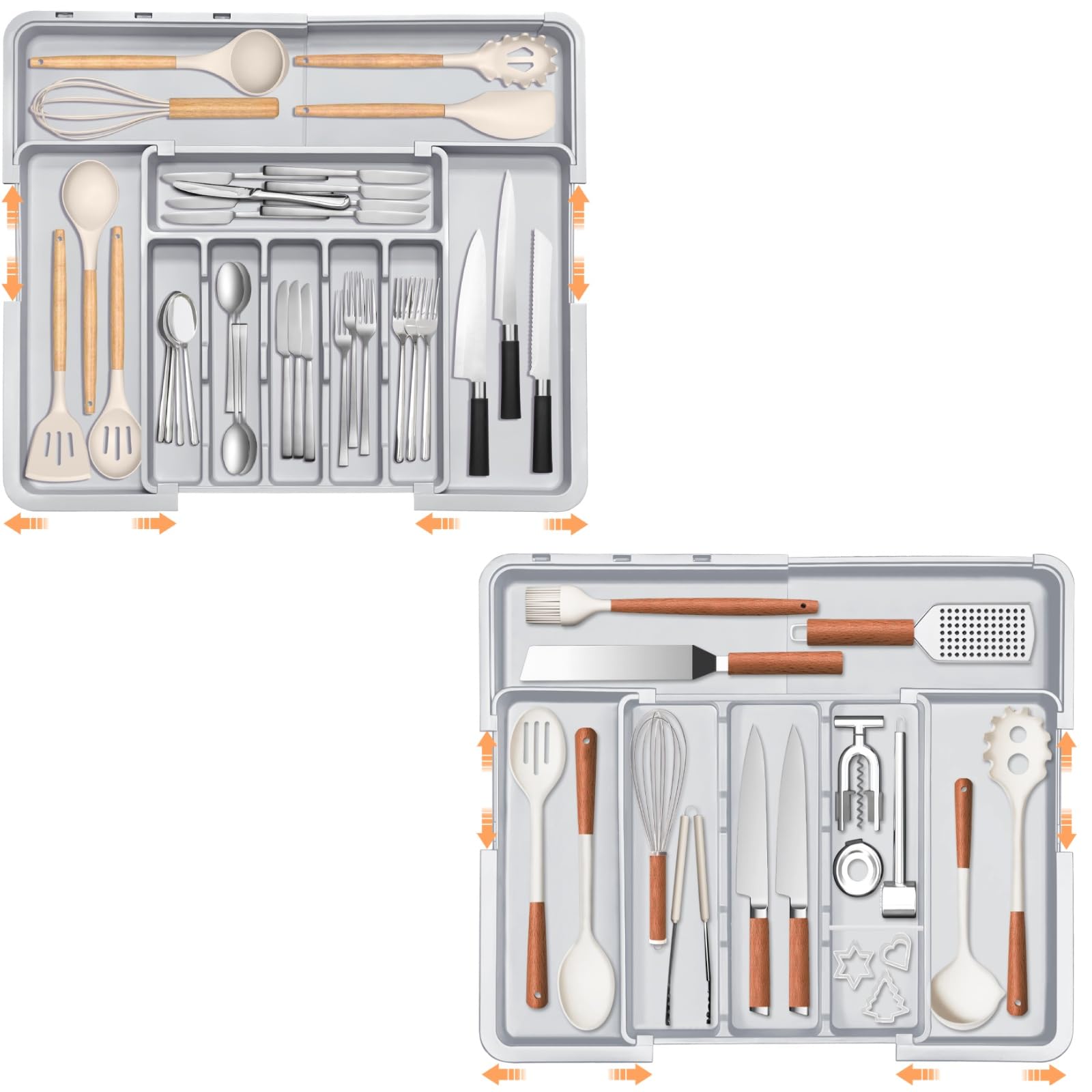 Amazon.com - Spaclear Utensil Organizer for Kitchen Drawers, Expandable ...