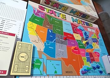 Amazon.com: State Mates - Educational Board Game - STEM Authenticated ...
