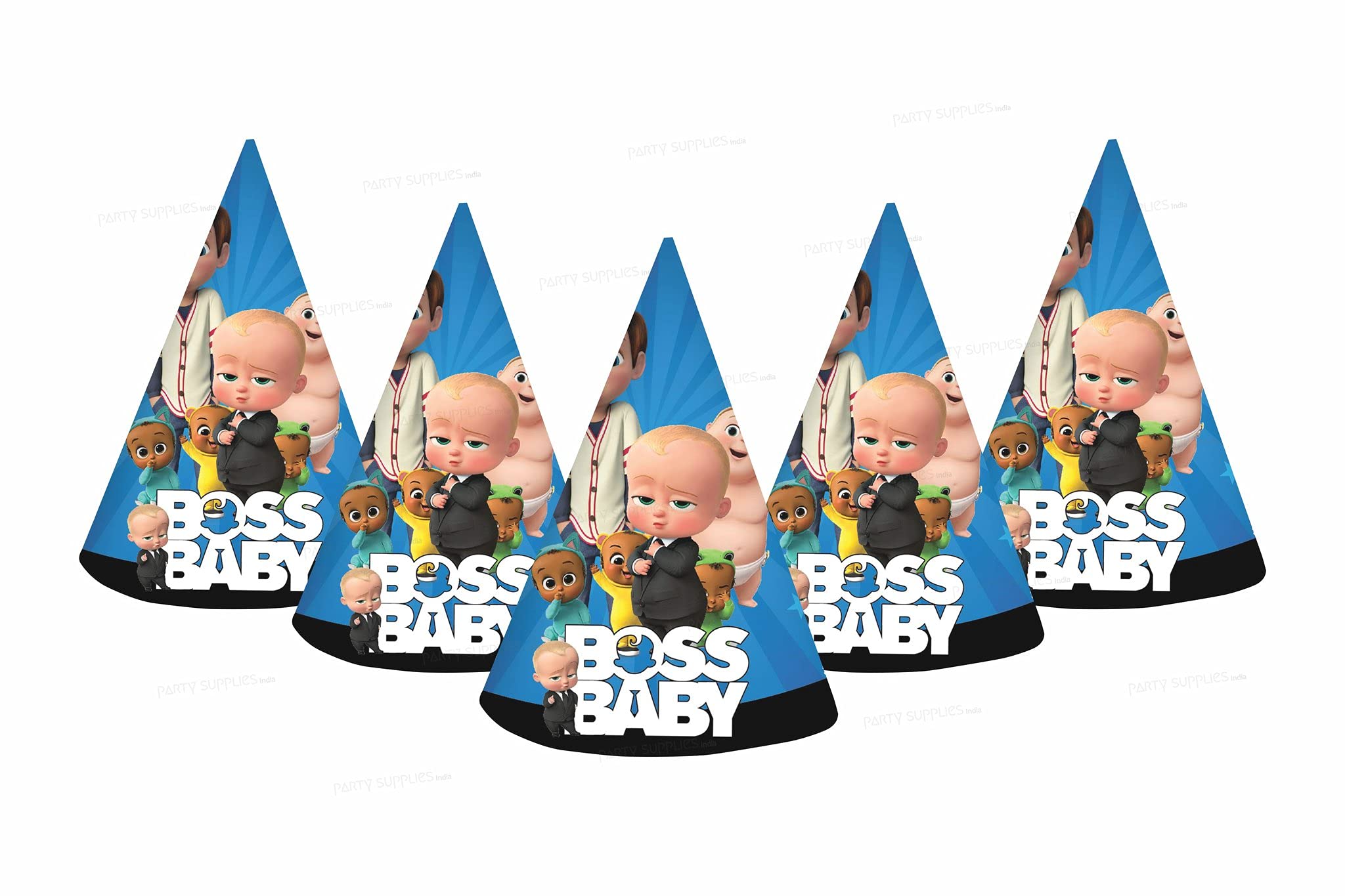 Buy Aizelx Boss Baby Printed Caps For Boss Baby Theme Based Birthday buy-aizelx-boss-baby-printed-caps-for-boss-baby-theme-based-birthday