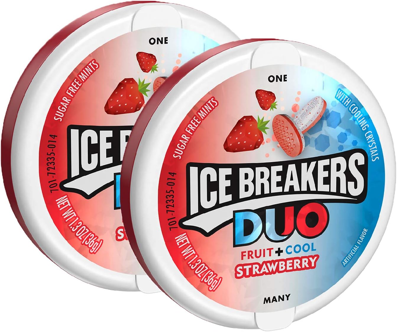 Ice Breakers Duo Fruit and Cool Strawberry Mints Pack of 2, X 36 Gram ...