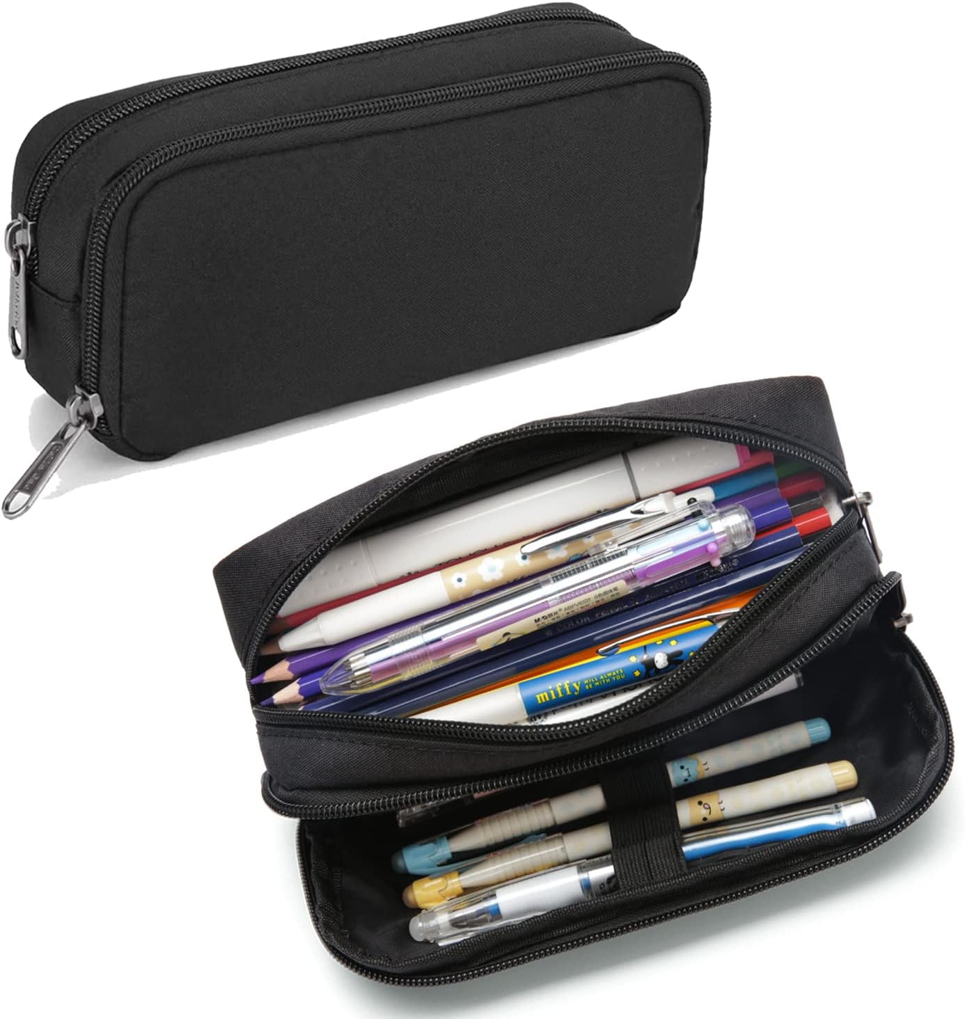 Amazon.com: DOBMIT Big Capacity Pencil Case, Pure Color Pen Pouch with ...