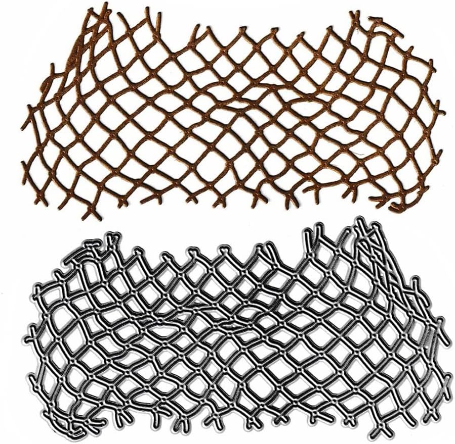 Amazon.com: Irregular Fish Net Cutting Dies, Grid Net Die Cuts Metal ...