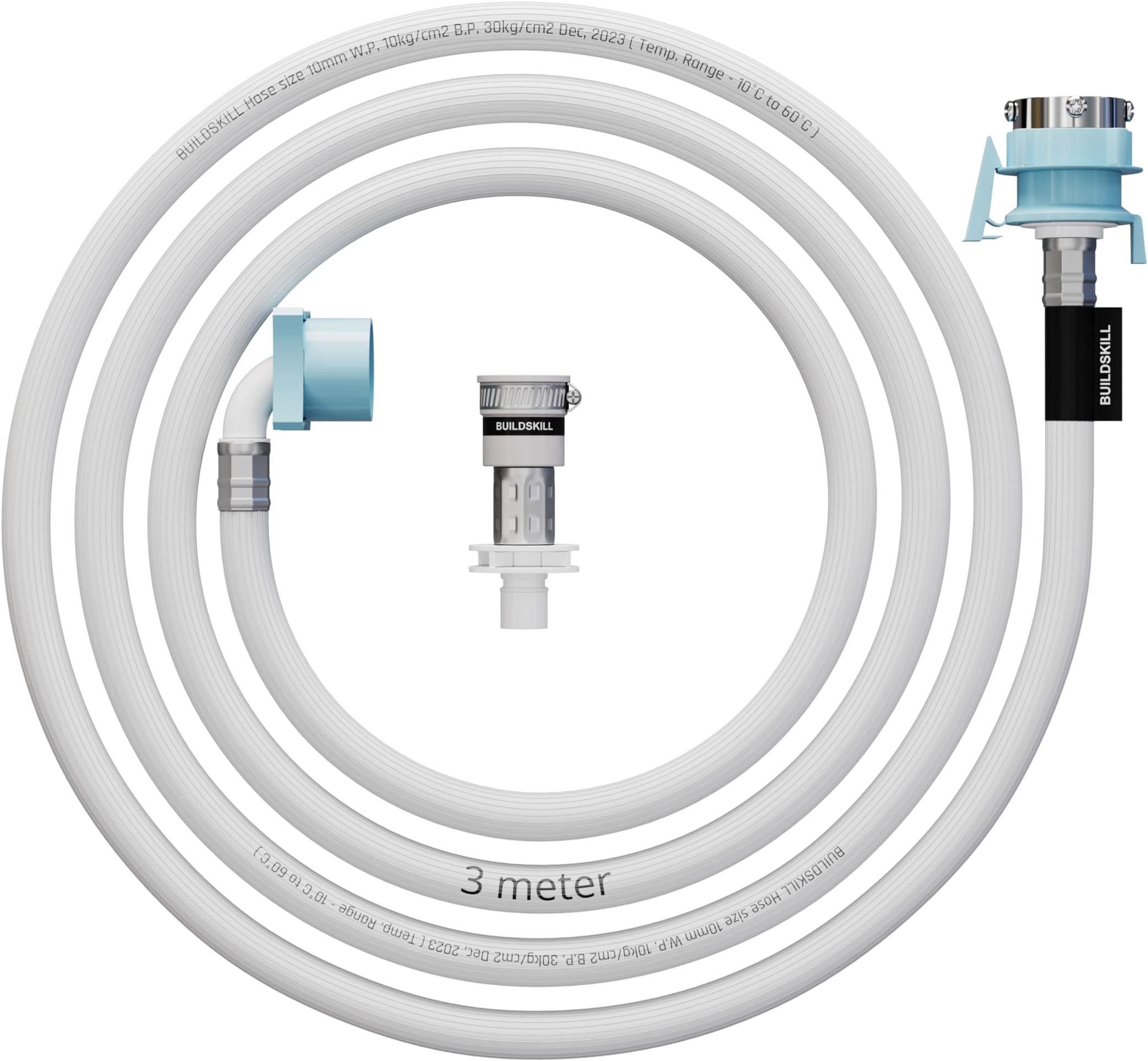 Classic Washing Machine Inlet Hose Pipe With Tap Adaptor For Fully ...