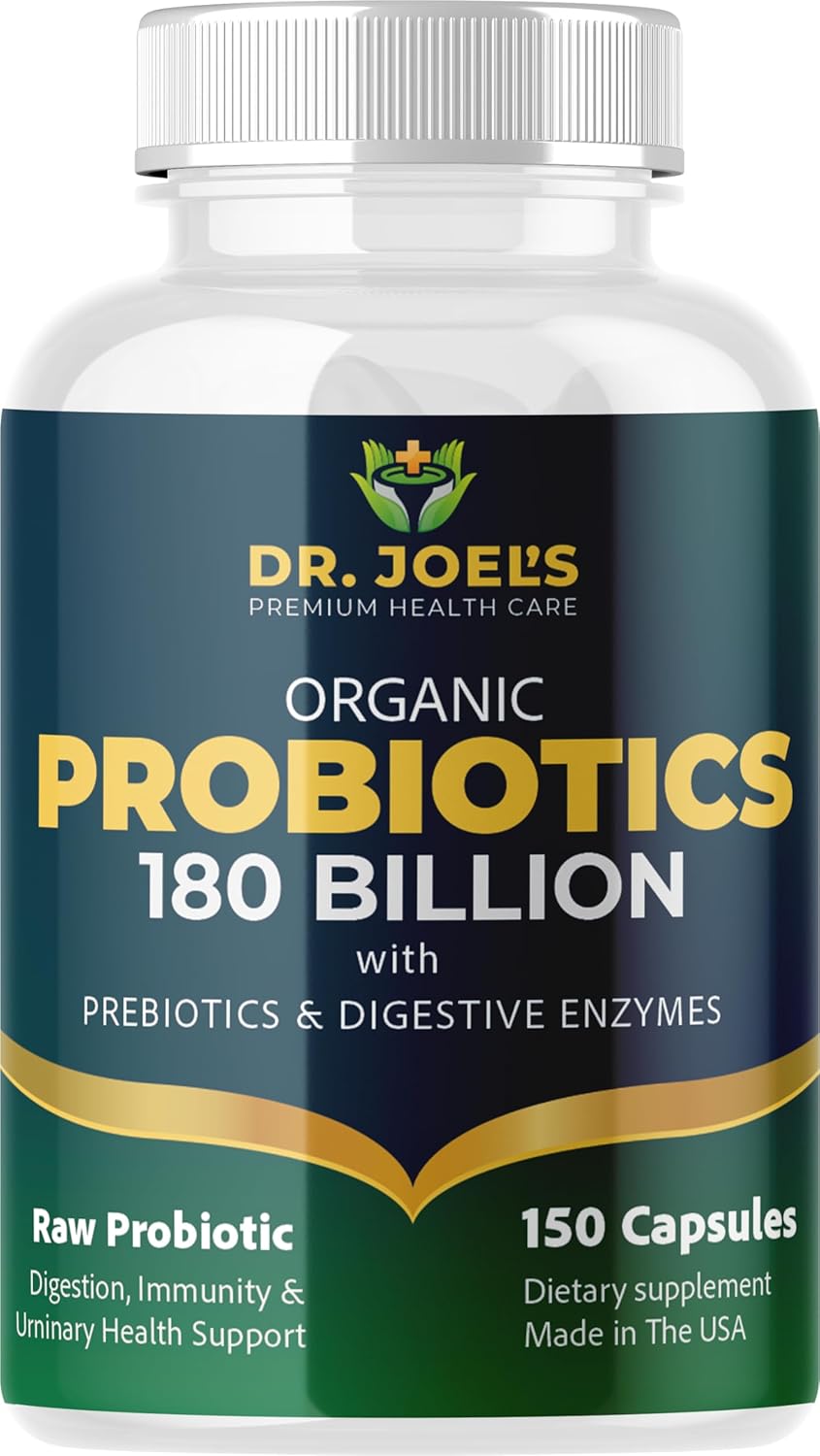 Amazon.com: Organic Probiotics 180 Billion CFU - 40 Strains Vegan ...