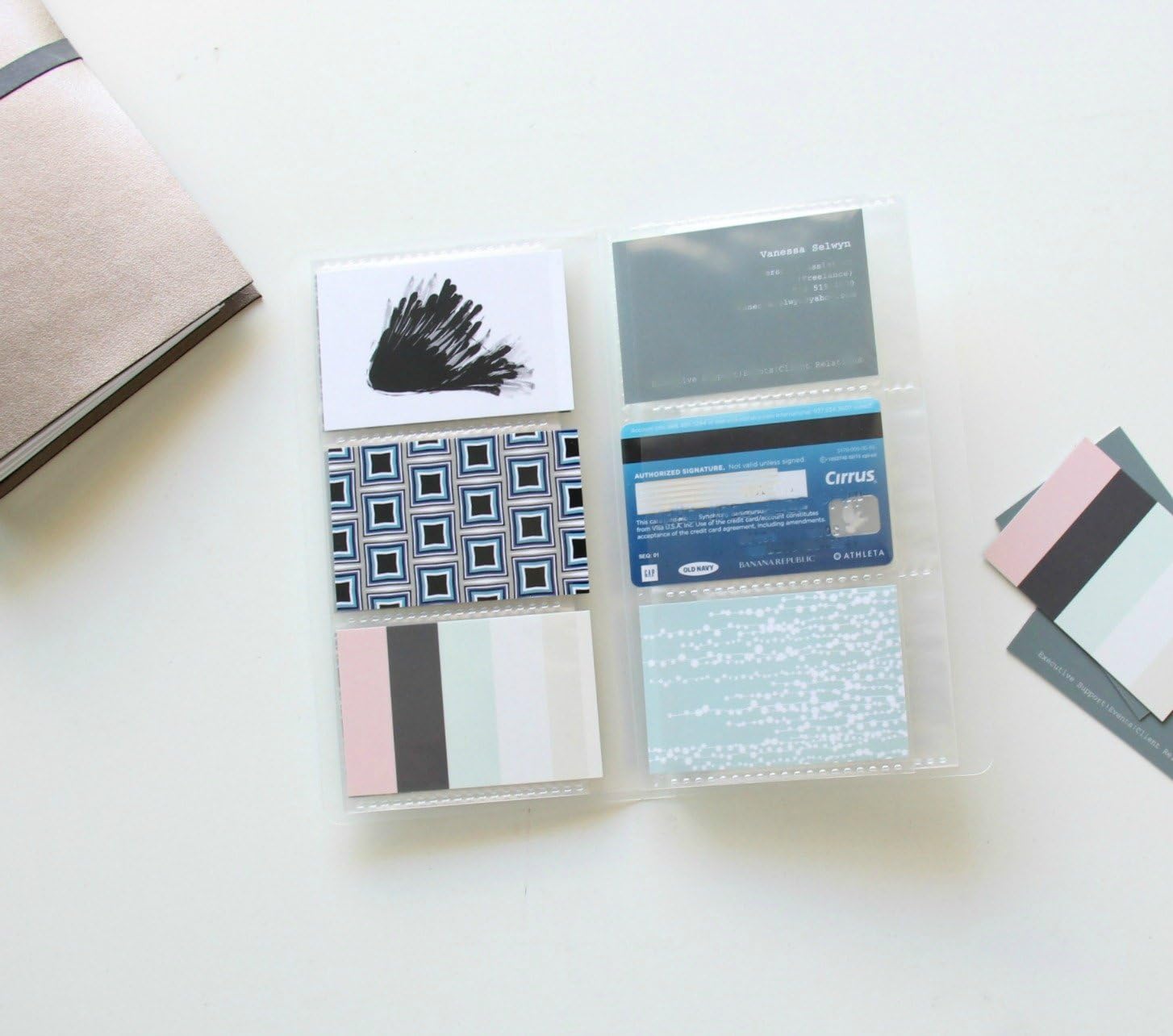 Amazon.com: MUJI PP Card Holder - 3 Rows - 60 Pockets - Women's Modern ...