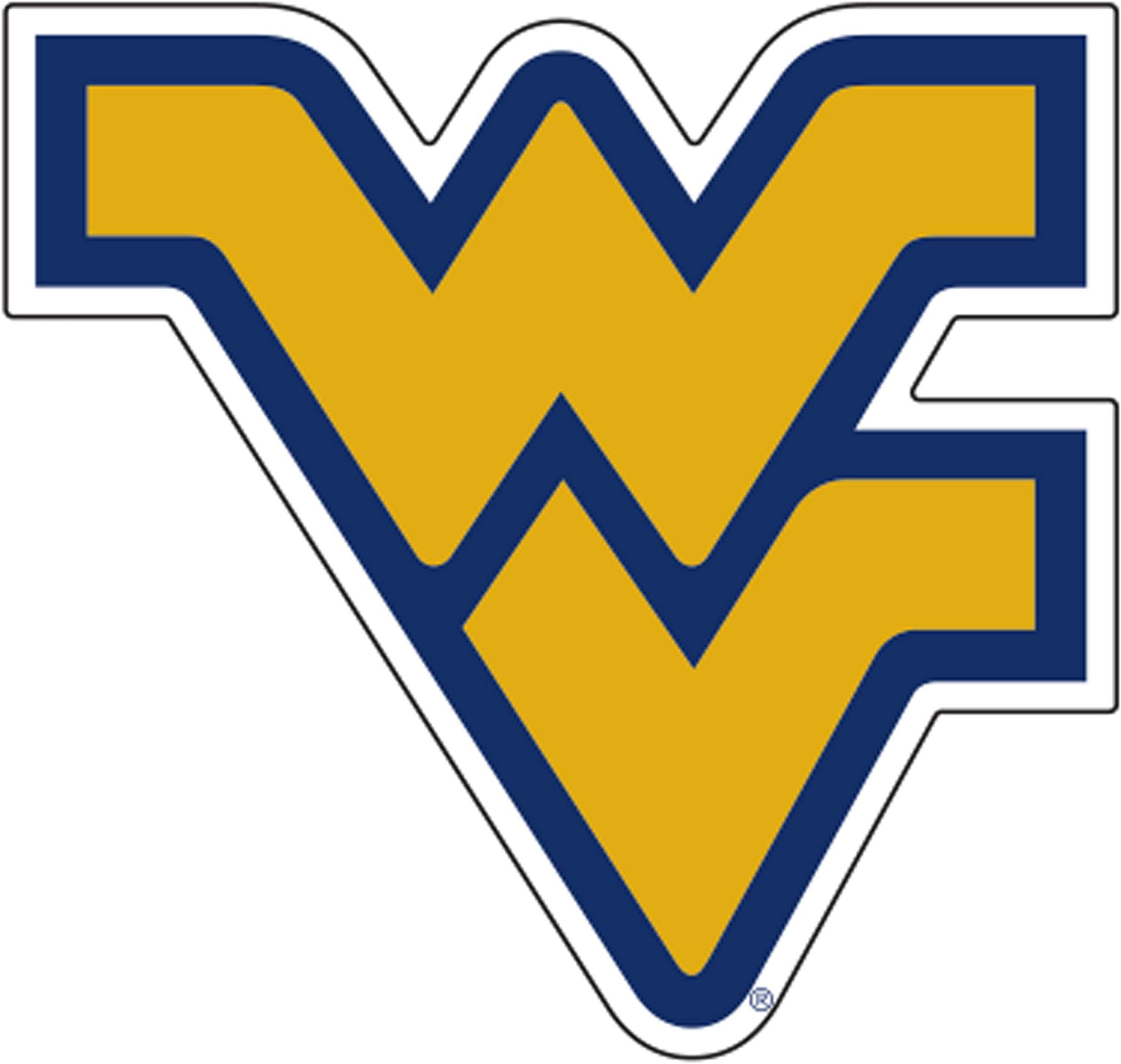 Amazon.com: WVU WEST VIRGINIA Mountaineers Large 11.5" Logo Decal ...
