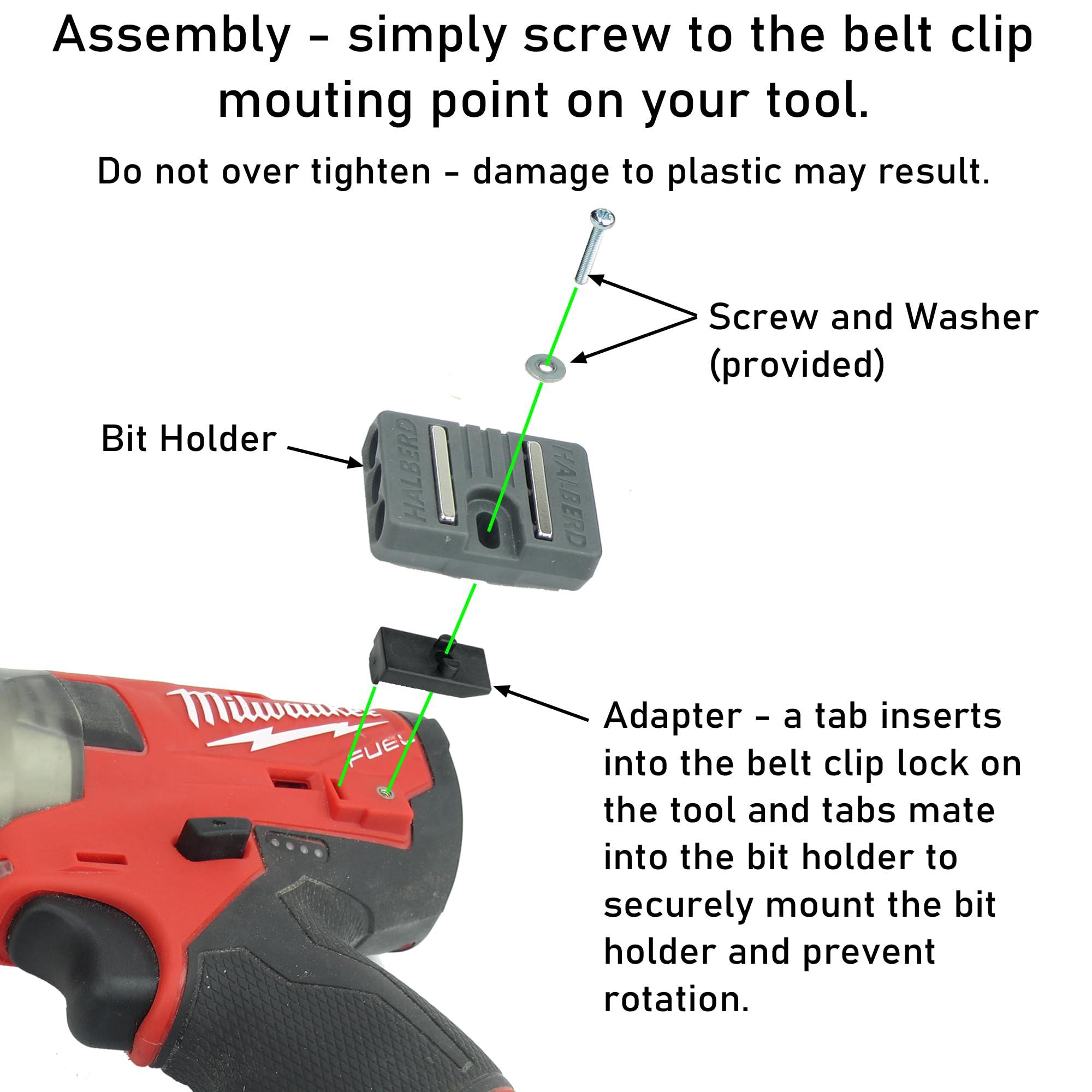 Snapklik.com : Halberd Standard Bit Holder For M12 Gen 2 And Gen 3 ...