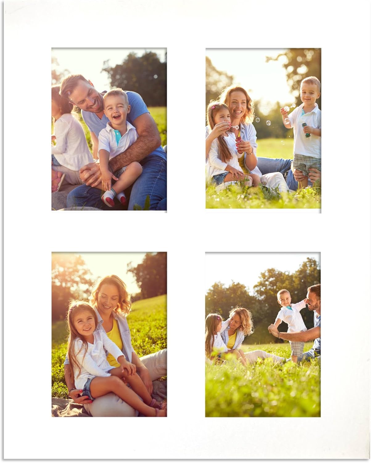 Amazon.com - BARNWOODUSA Collage Mat for 4 5x7 Photos, Size 16x20 for ...