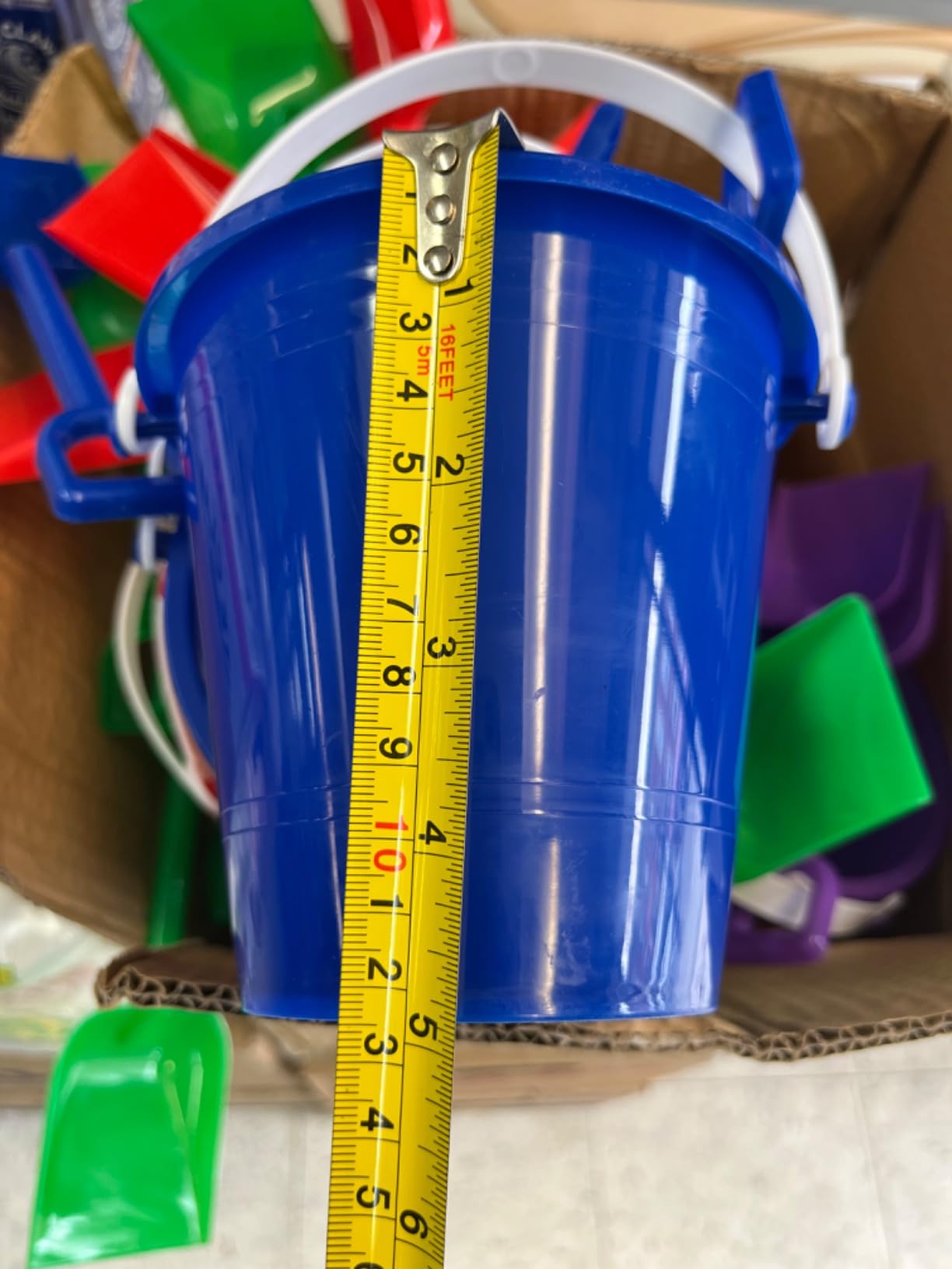 Amazon.com: Maxdot 36 Pcs Beach Buckets and Shovels Bulk for Boys and ...