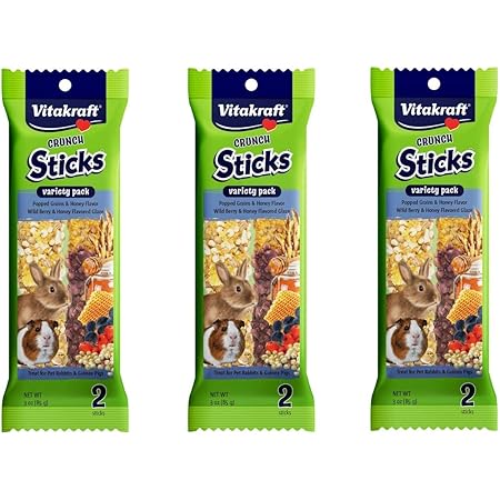 Amazon.com : Vitakraft 6 Pack of Crunch Sticks Treats, Variety Pack ...