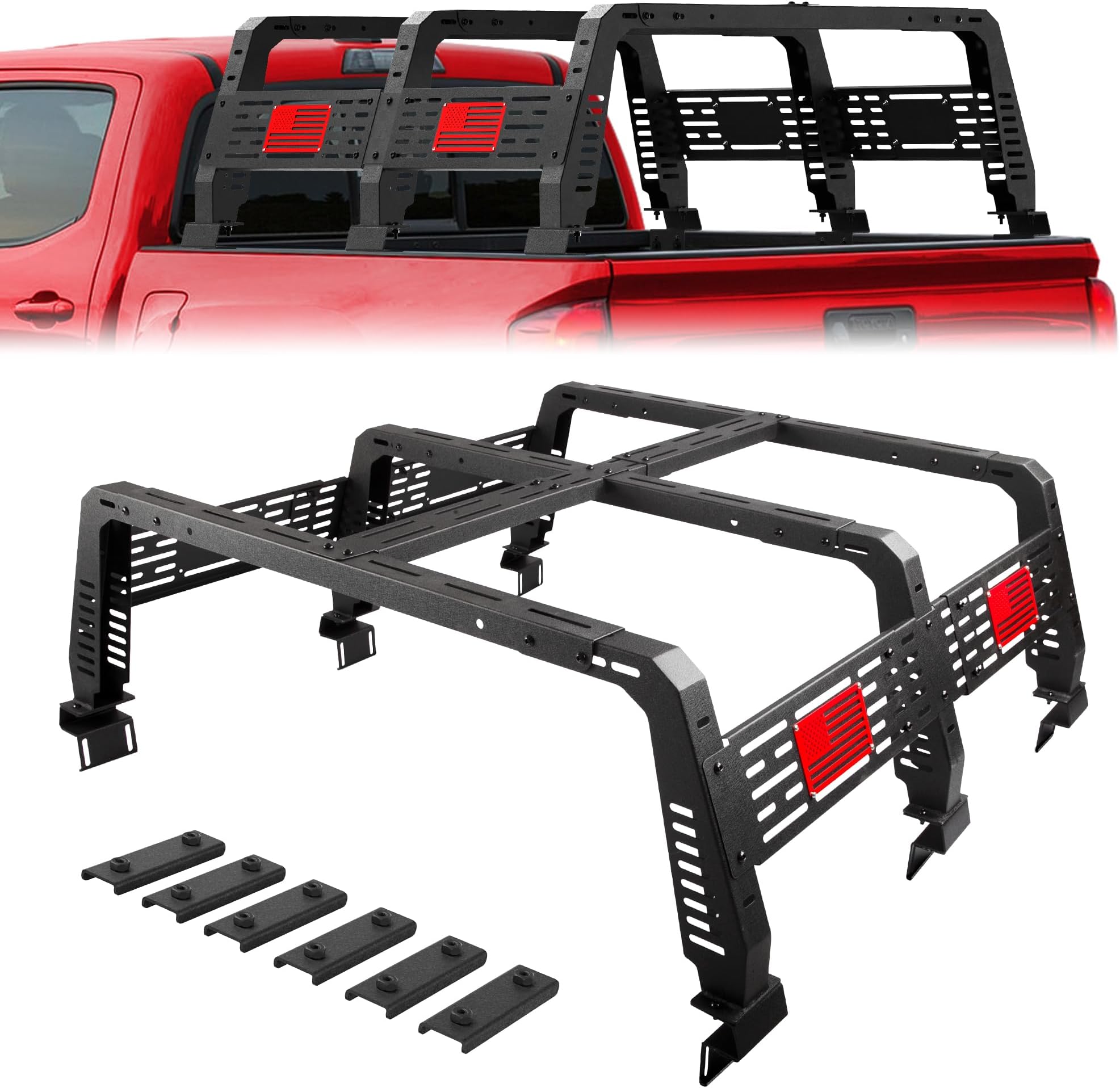 Amazon.com: LONGSUN 22.5" High Truck Rack for Full-Size Trucks Without ...