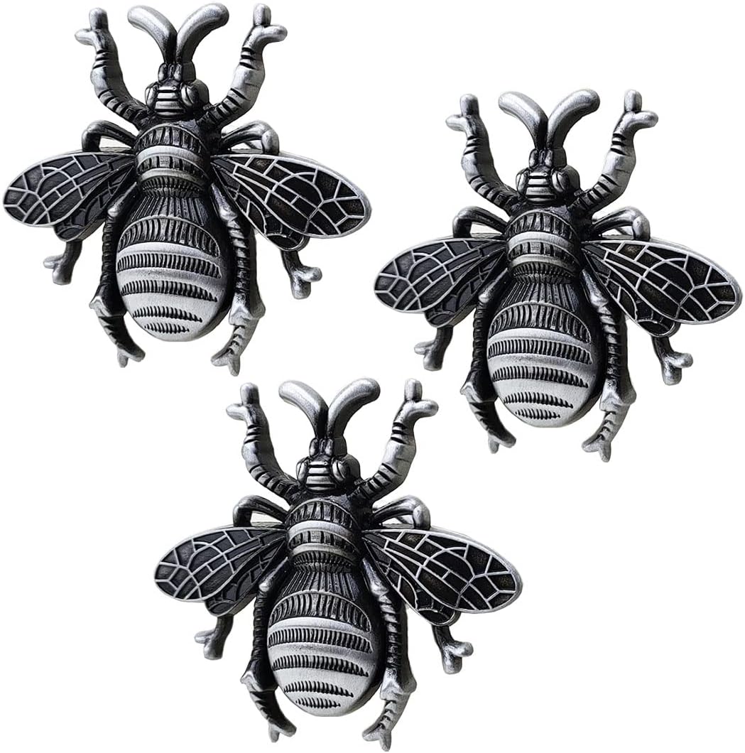 TONGNENGLIU 3 Pack Gold - Bee Knobs Kitchen Cabinet Knobs Drawer Knobs ...